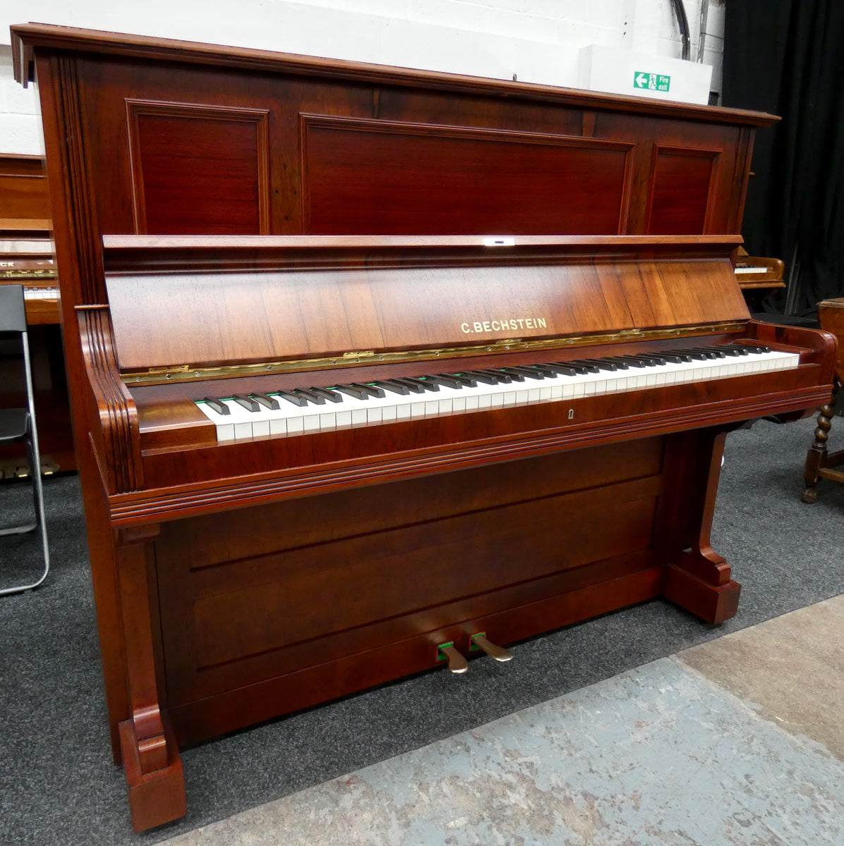 Bechstein Model IV Upright Piano in Rosewood Cabinetry – Shackleford Pianos