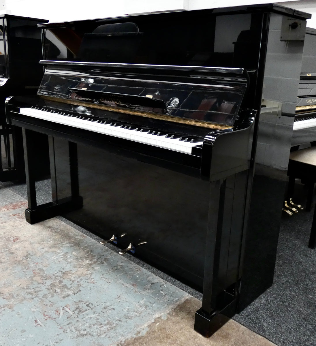 Blüthner Model A Upright Piano in Black High Gloss Finish – Shackleford ...