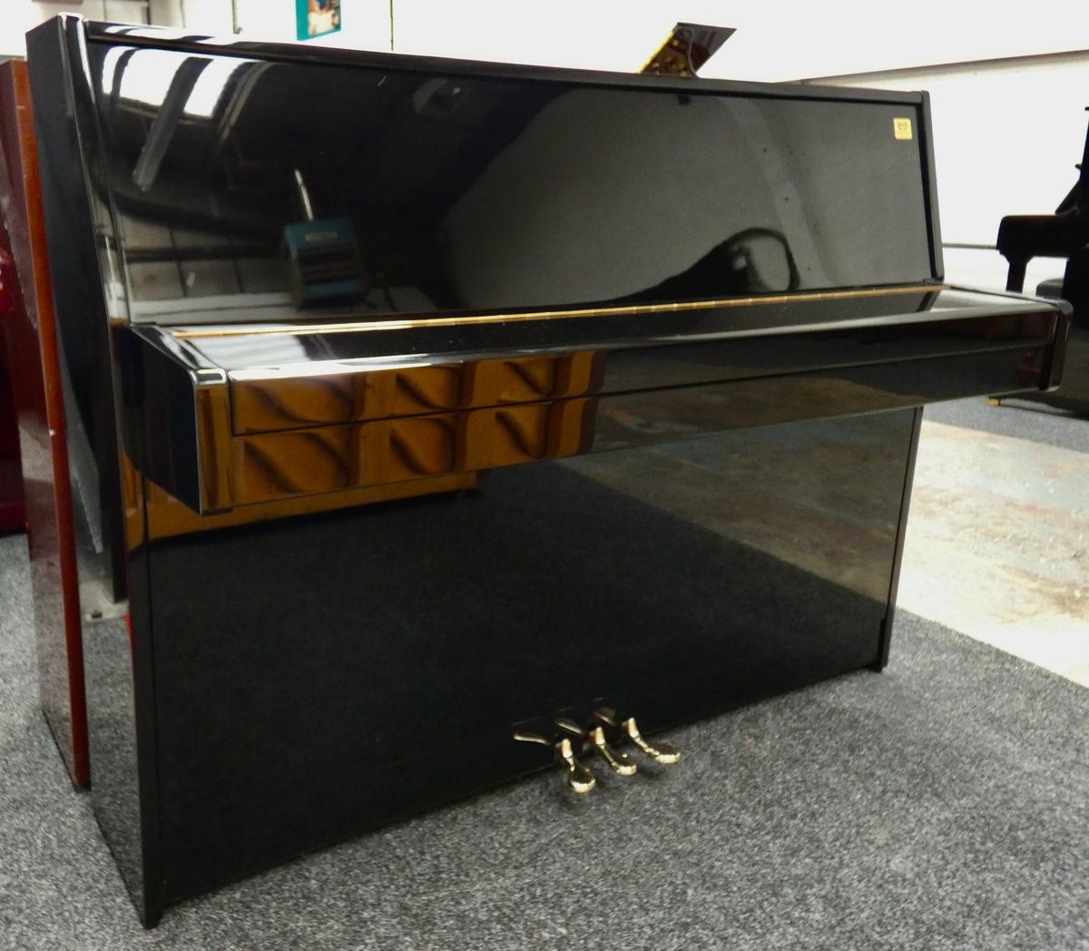 Yamaha C110A Upright Piano in Black High Gloss Cabinetry – Shackleford ...