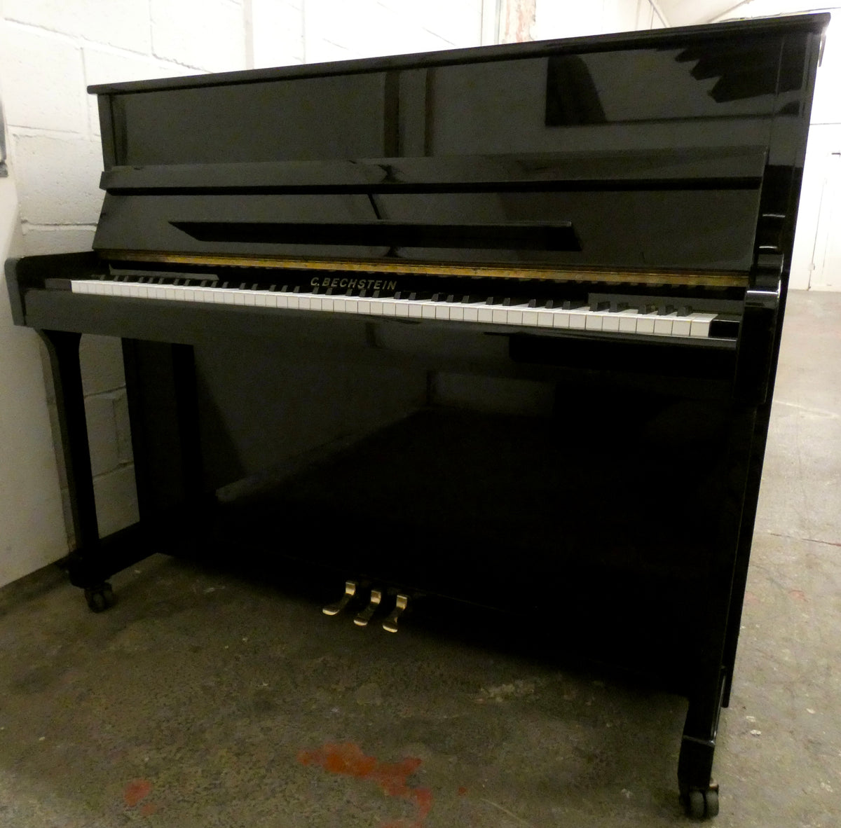 Bechstein Classic 118 Upright Piano in Black High Gloss Cabinet ...