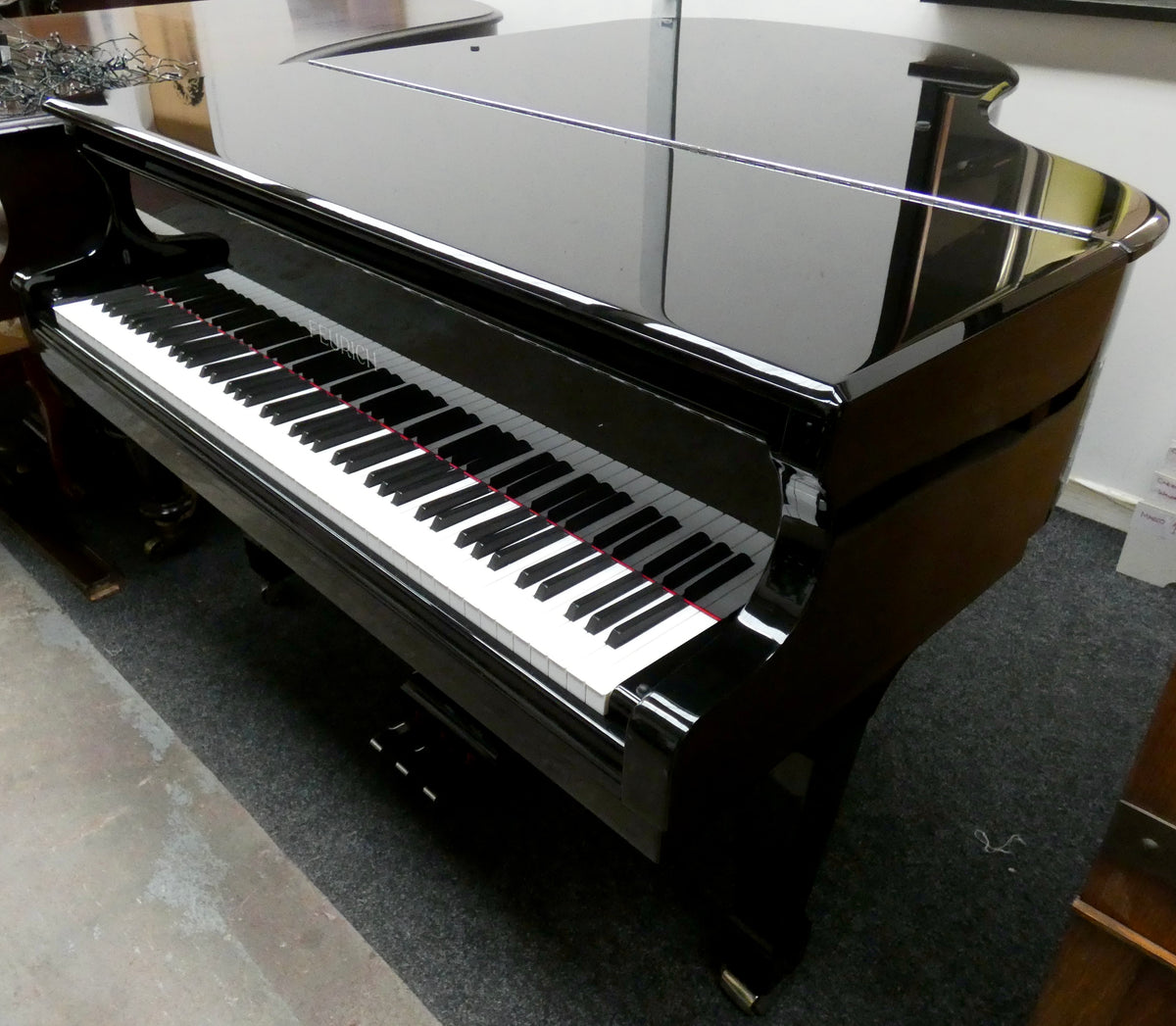 Feurich 178 Professional II Grand Piano in Black High Gloss Finish ...