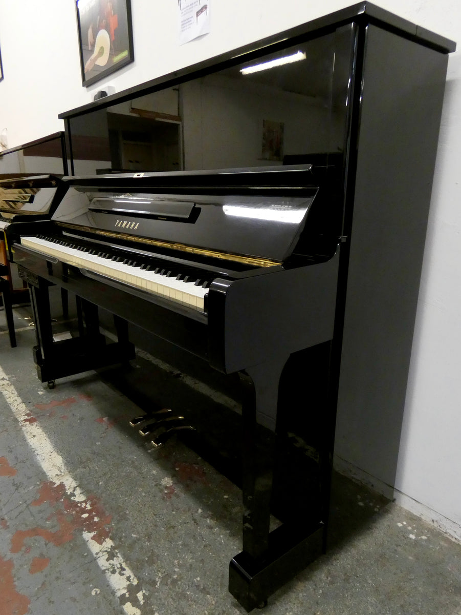 Yamaha U1 Upright Piano fitted with ADSilent in High Gloss Black Cabin ...