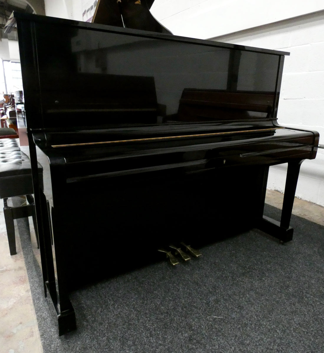 Yamaha Model U1 Upright Piano in High Gloss Black Cabinetry ...